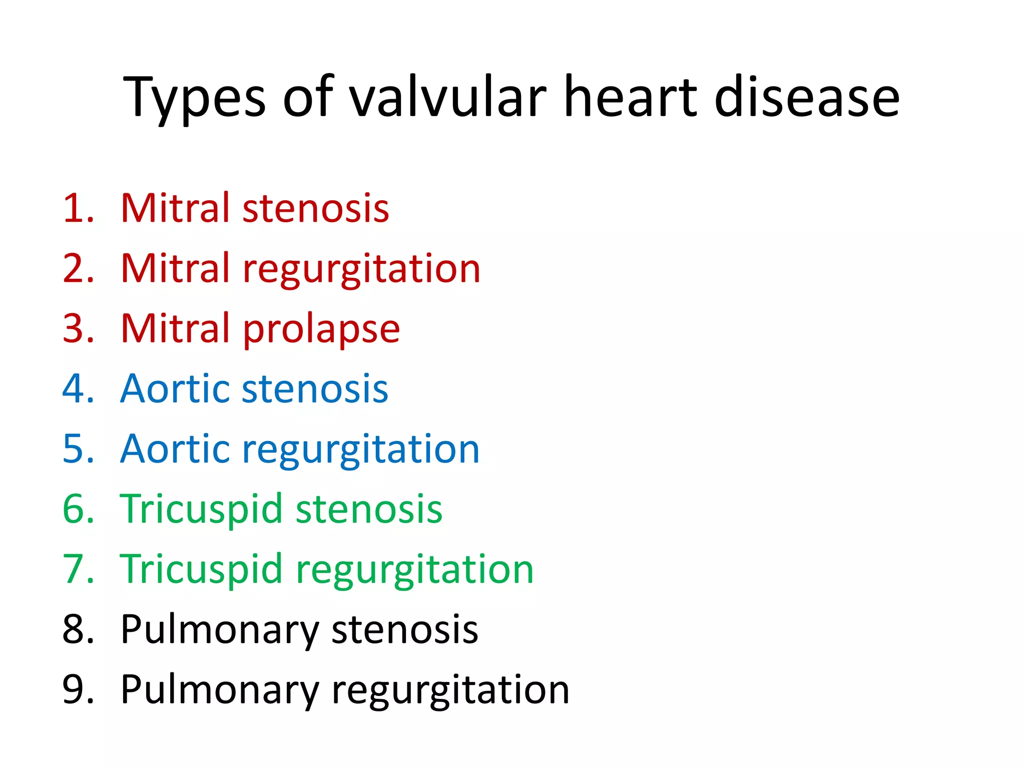 Valvular heart disease | PPTX