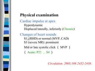 Valvular heart disease assessment of lesion severity | PPT