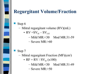 Valvular heart disease assessment of lesion severity | PPT