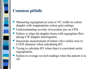 Valvular heart disease assessment of lesion severity | PPT