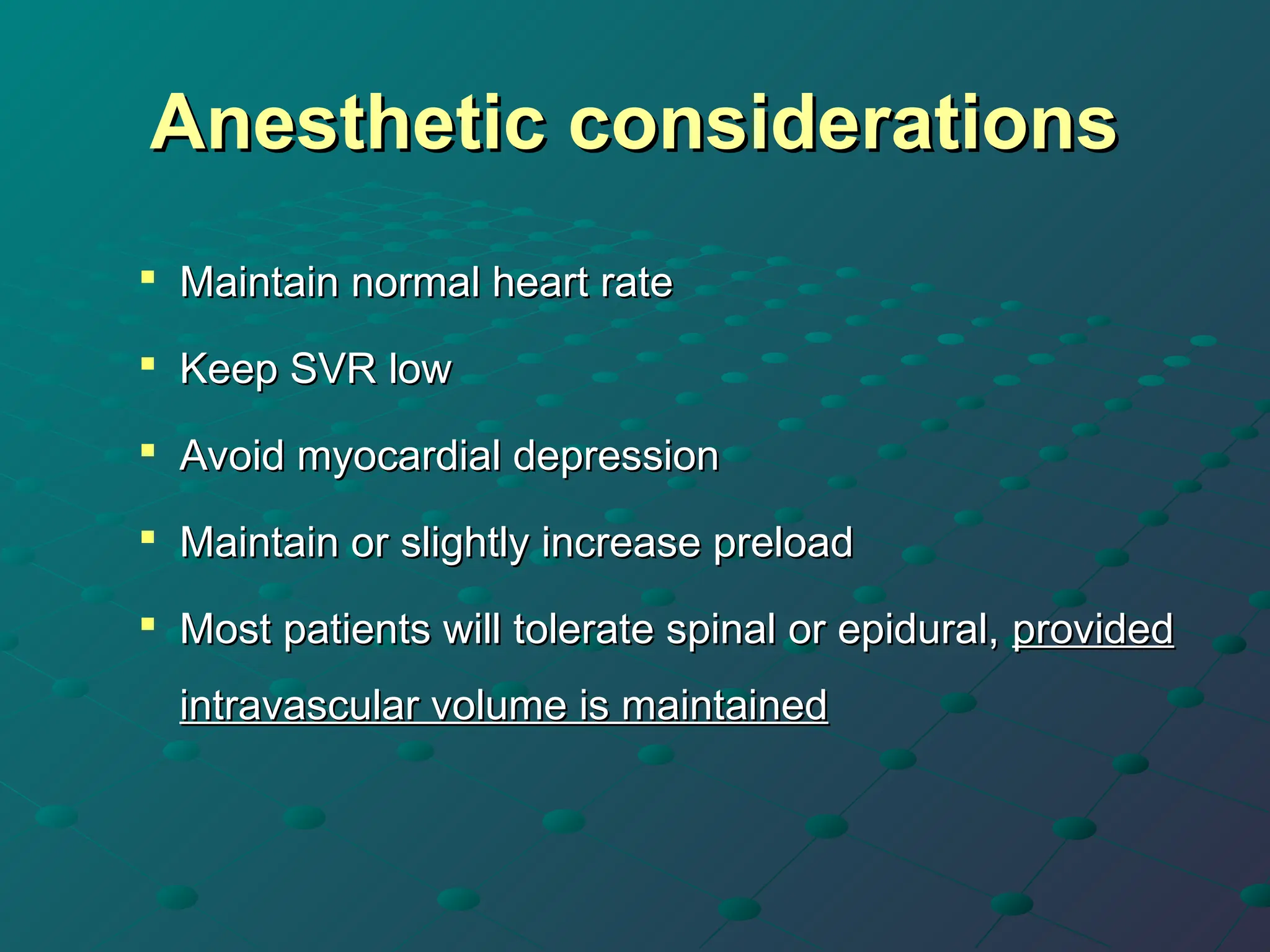 valvular heart disease anaesthesia considerations.ppt