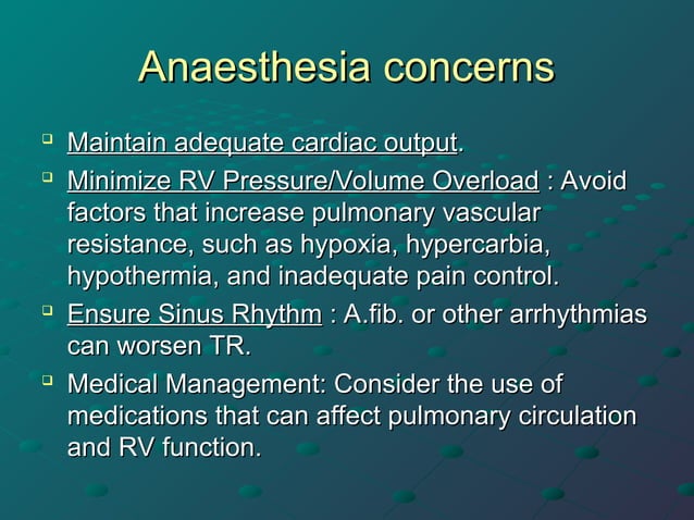 valvular heart disease anaesthesia considerations.ppt