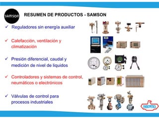 Válvulas de control Samson | PPTX