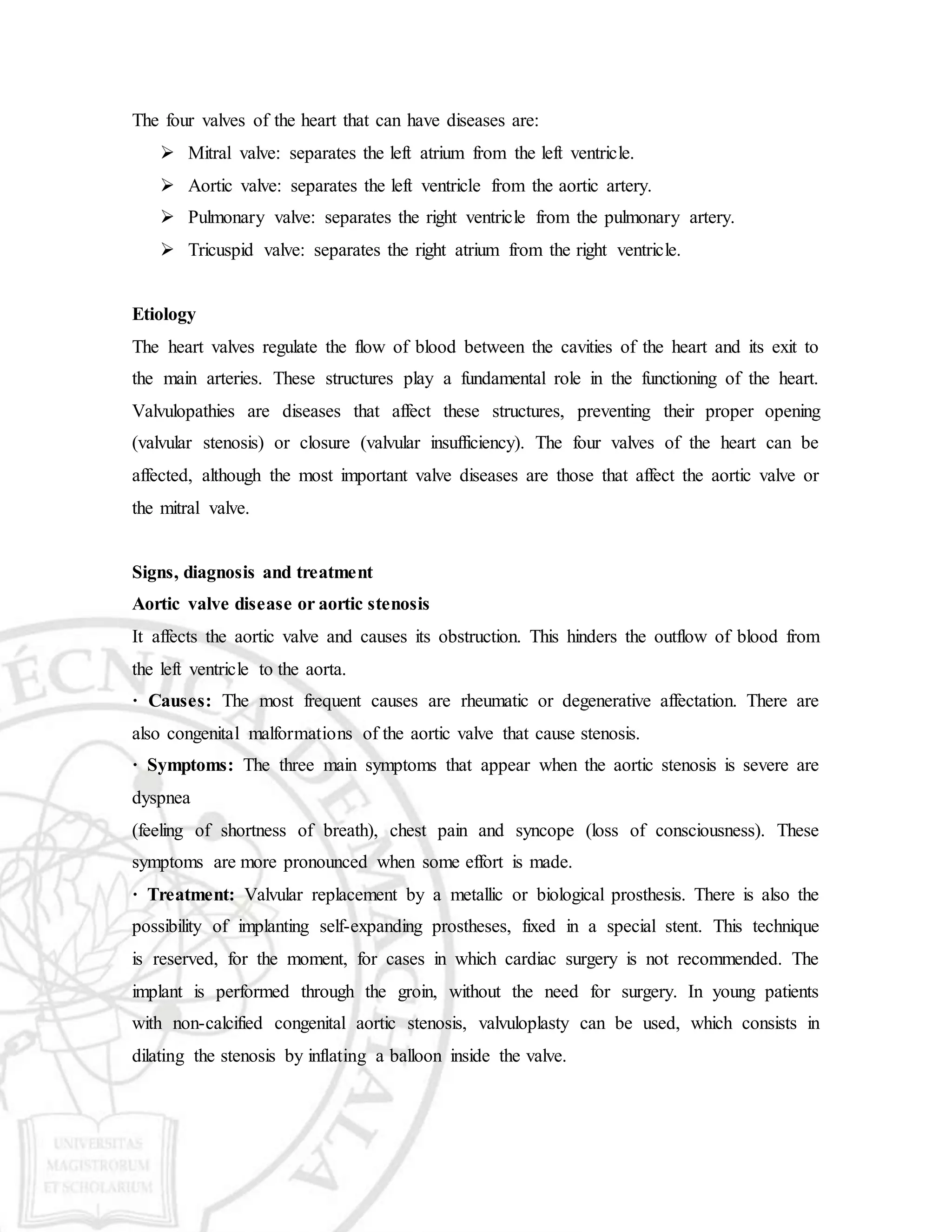 Valvulopathies | DOCX