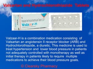 Valzaar-H (Valsartan and Hydrochlorothiazide Tablets) | ODP | Chemistry ...
