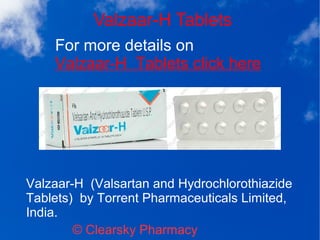 Valzaar-H (Valsartan and Hydrochlorothiazide Tablets) | ODP | Chemistry ...