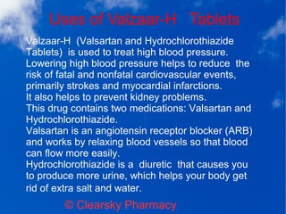 Valzaar-H (Valsartan and Hydrochlorothiazide Tablets) | ODP | Chemistry ...