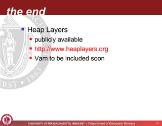 Vam: A Locality-Improving Dynamic Memory Allocator | PPT
