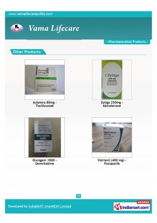 Vama Life Care, Mumbai, Pharmaceutical Products | PDF
