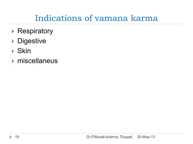 Vamana ppt dr .p.murali krishna | PPTX | Digestive Disorders | Diseases ...