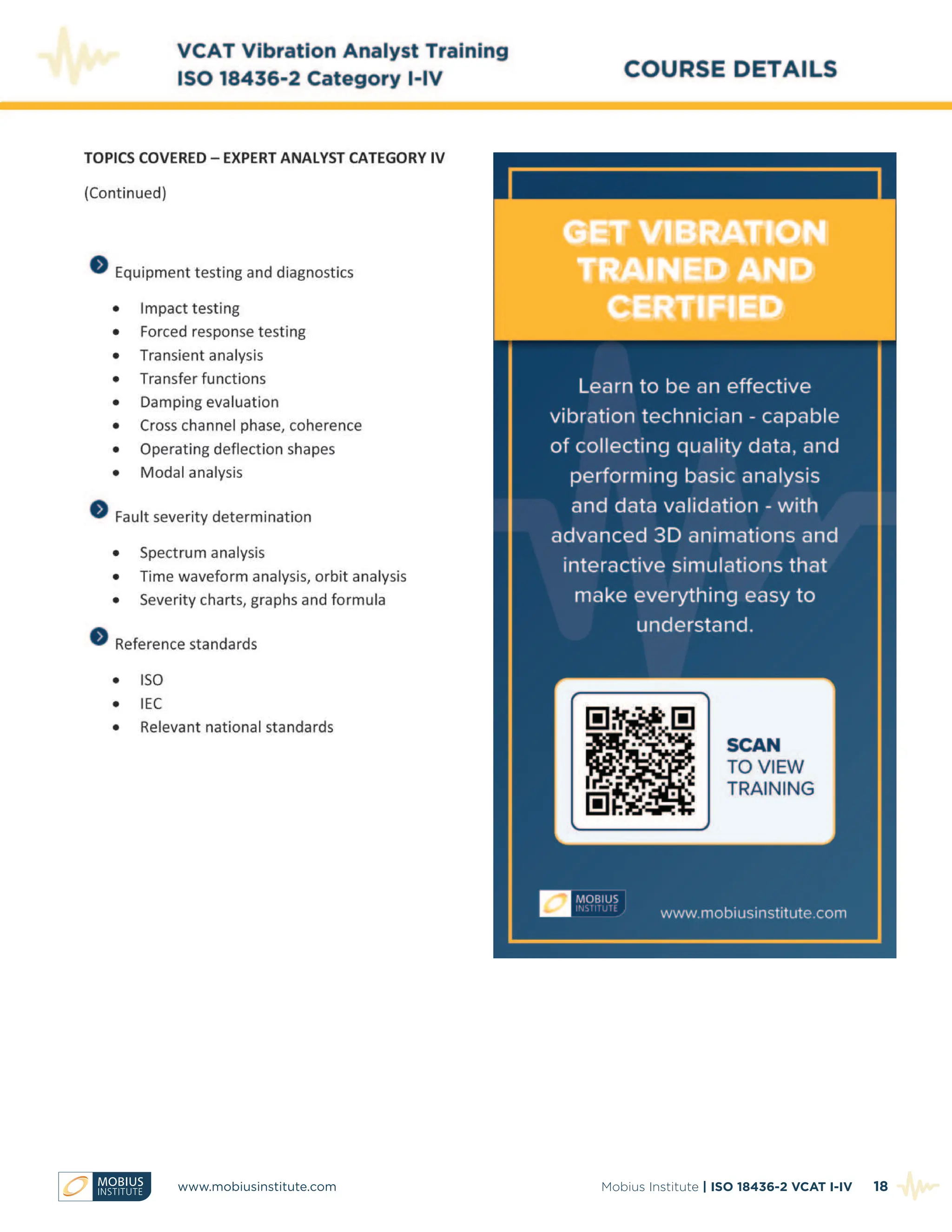VA Mobius brochure vibration analysis book | PDF