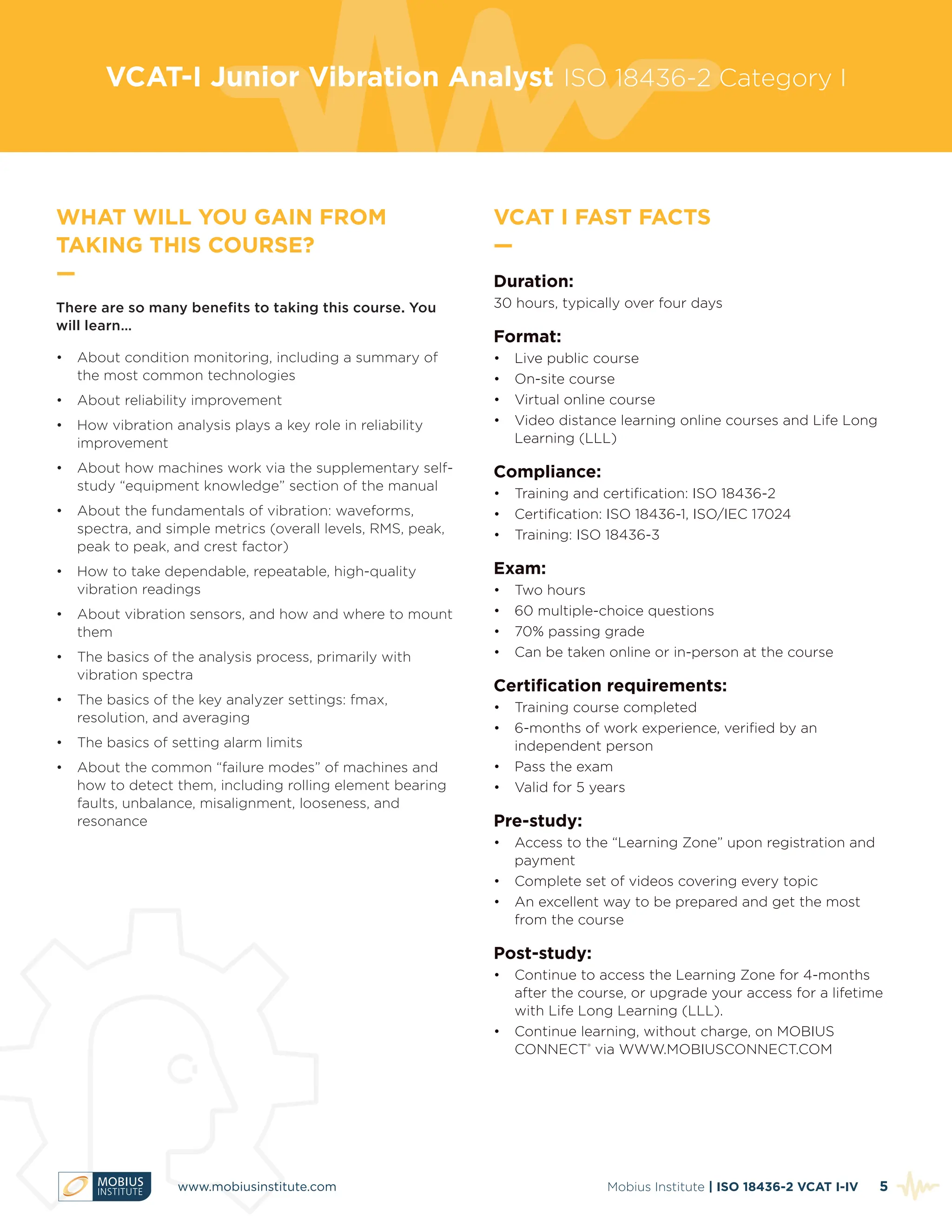 VA Mobius brochure vibration analysis book | PDF
