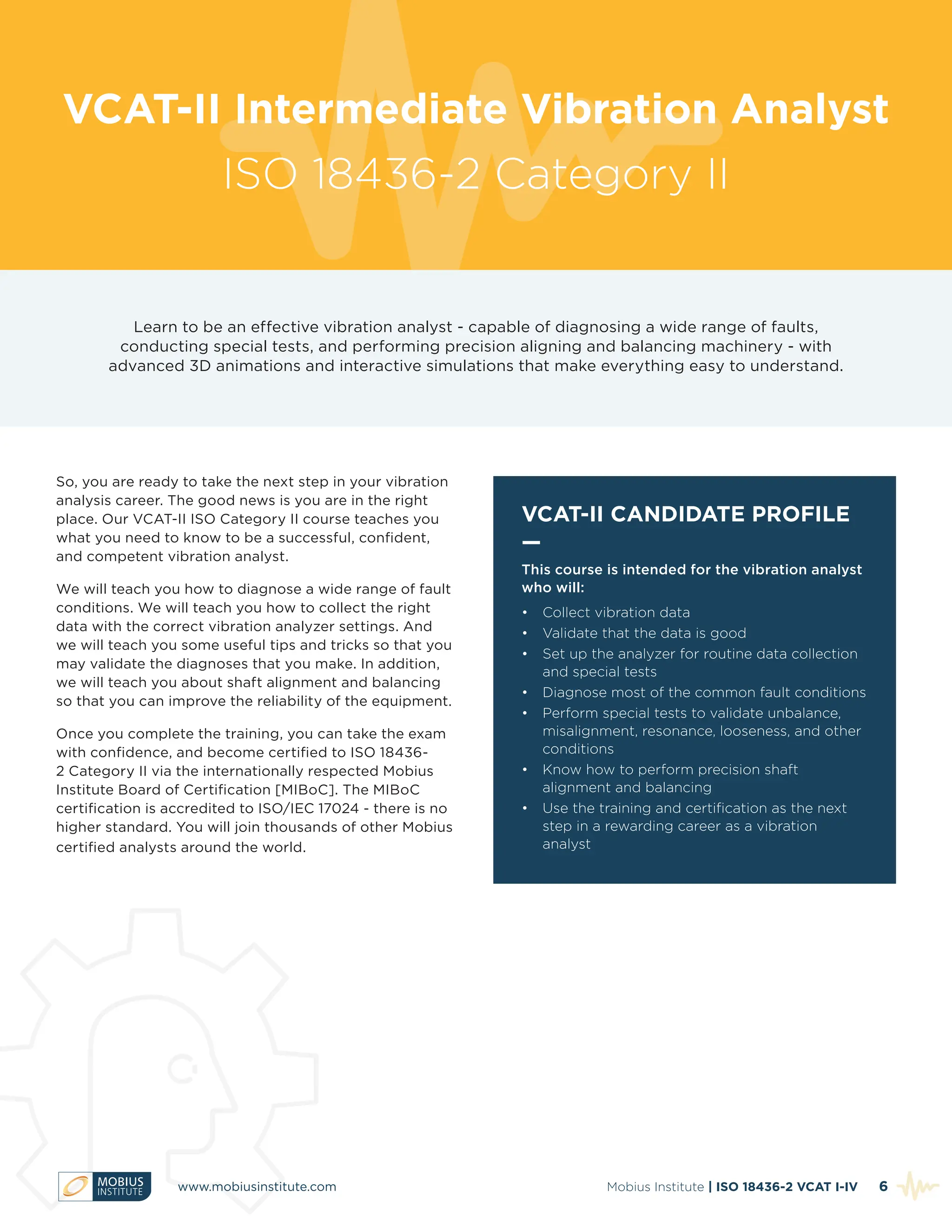 VA Mobius brochure vibration analysis book | PDF