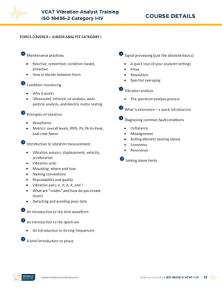 VA Mobius brochure vibration analysis book | PDF
