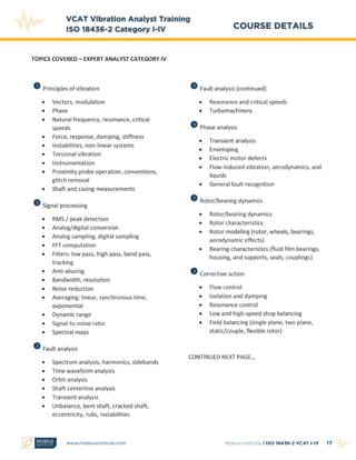 VA Mobius brochure vibration analysis book | PDF