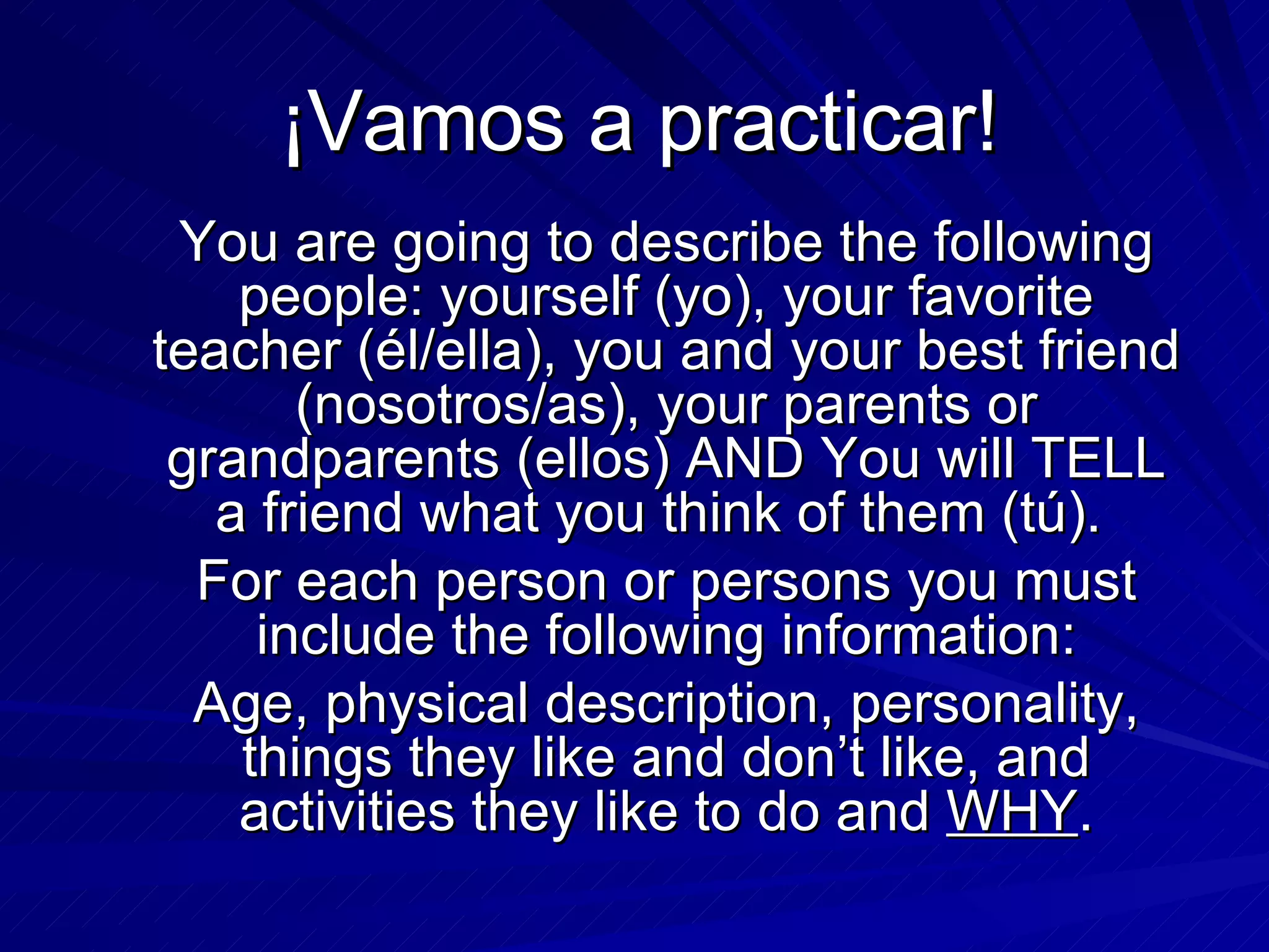 Vamos A Practicar! | PPT