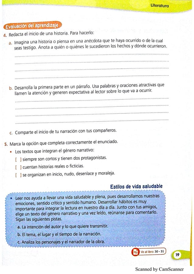 Vamos a aprender lenguaje 5 cuaderno de trabajo | PDF