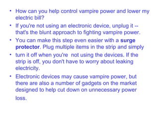 Vampier power | PPT