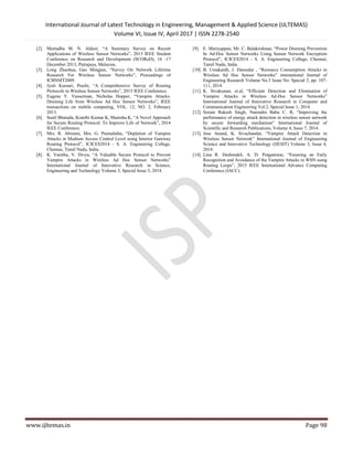 Vampire attack a novel method for detecting vampire attacks in wireless ...