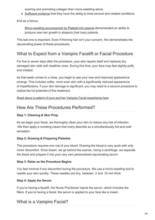 Vampire facelift and vampire facial in draper utah | PDF | Blood ...