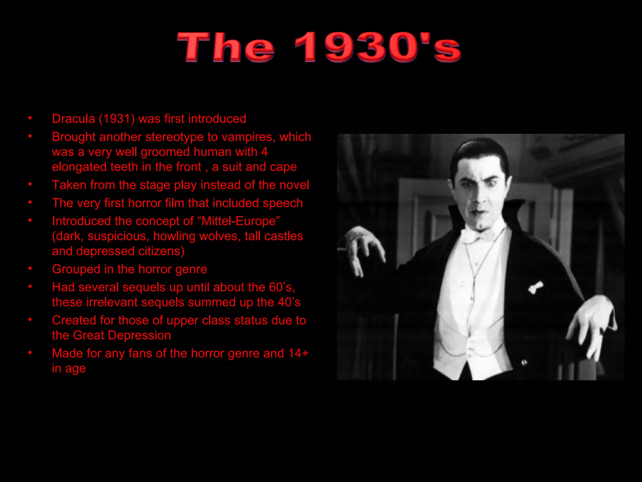 Vampire films | PPT