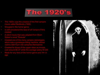 Vampire films | PPT