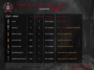 Vampire items list | PPT