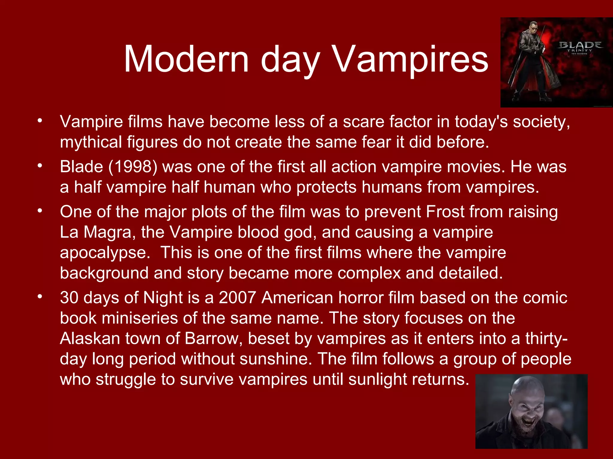 Vampire movies | PPT