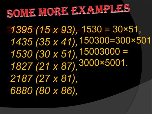Vampire numbers | PPTX