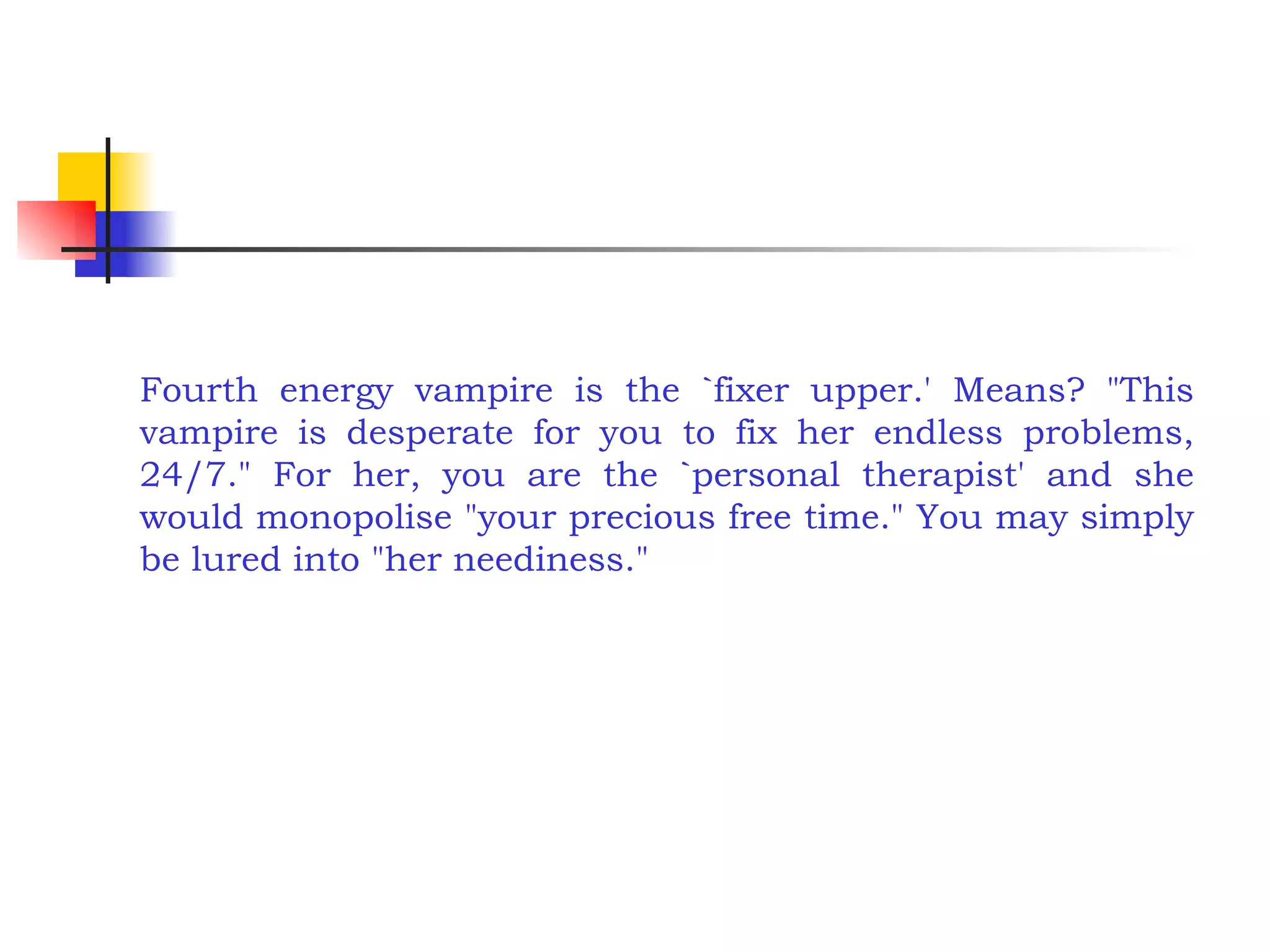 Vampires at work place | PPT