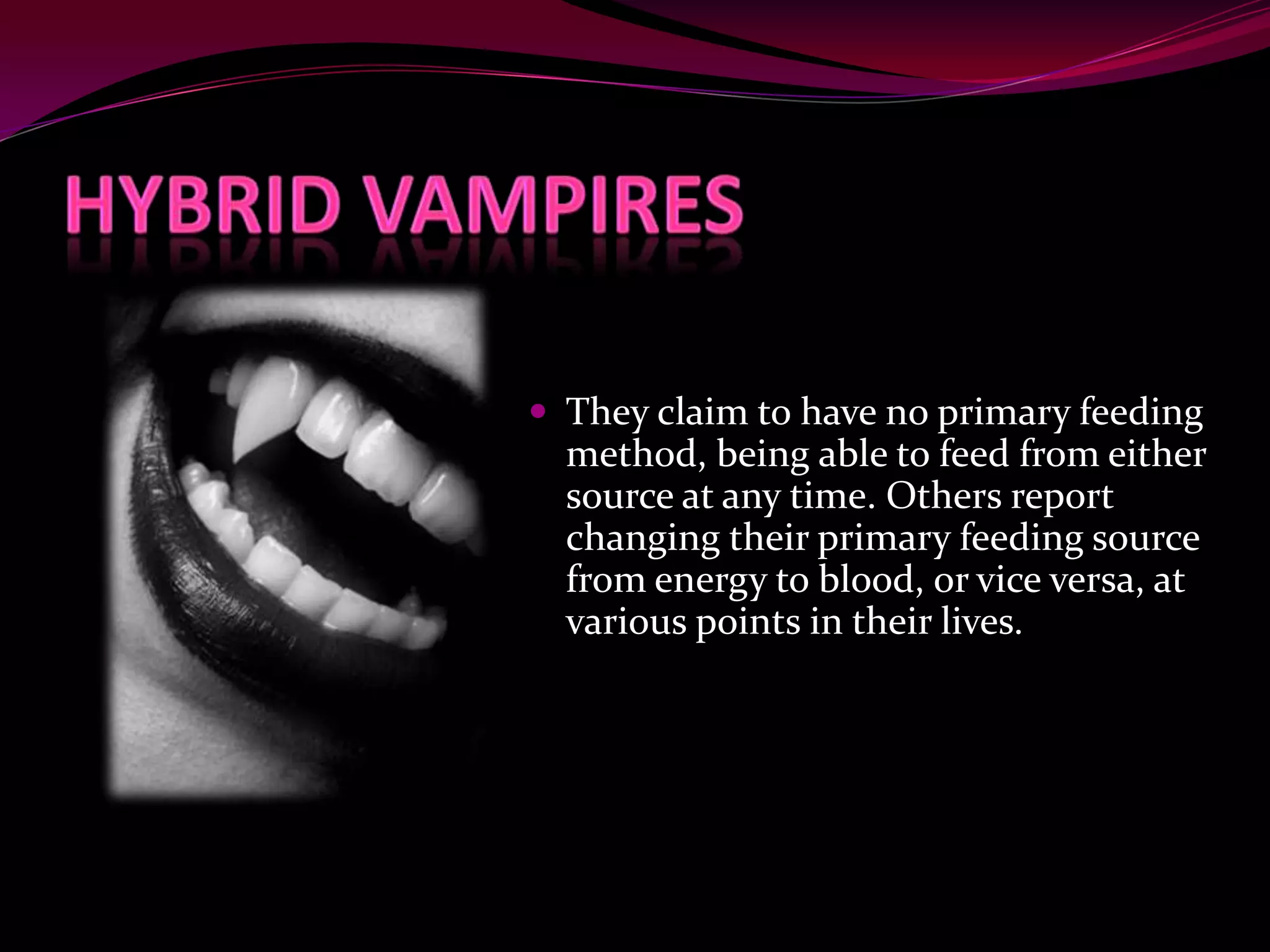 Vampire subculture | PPTX