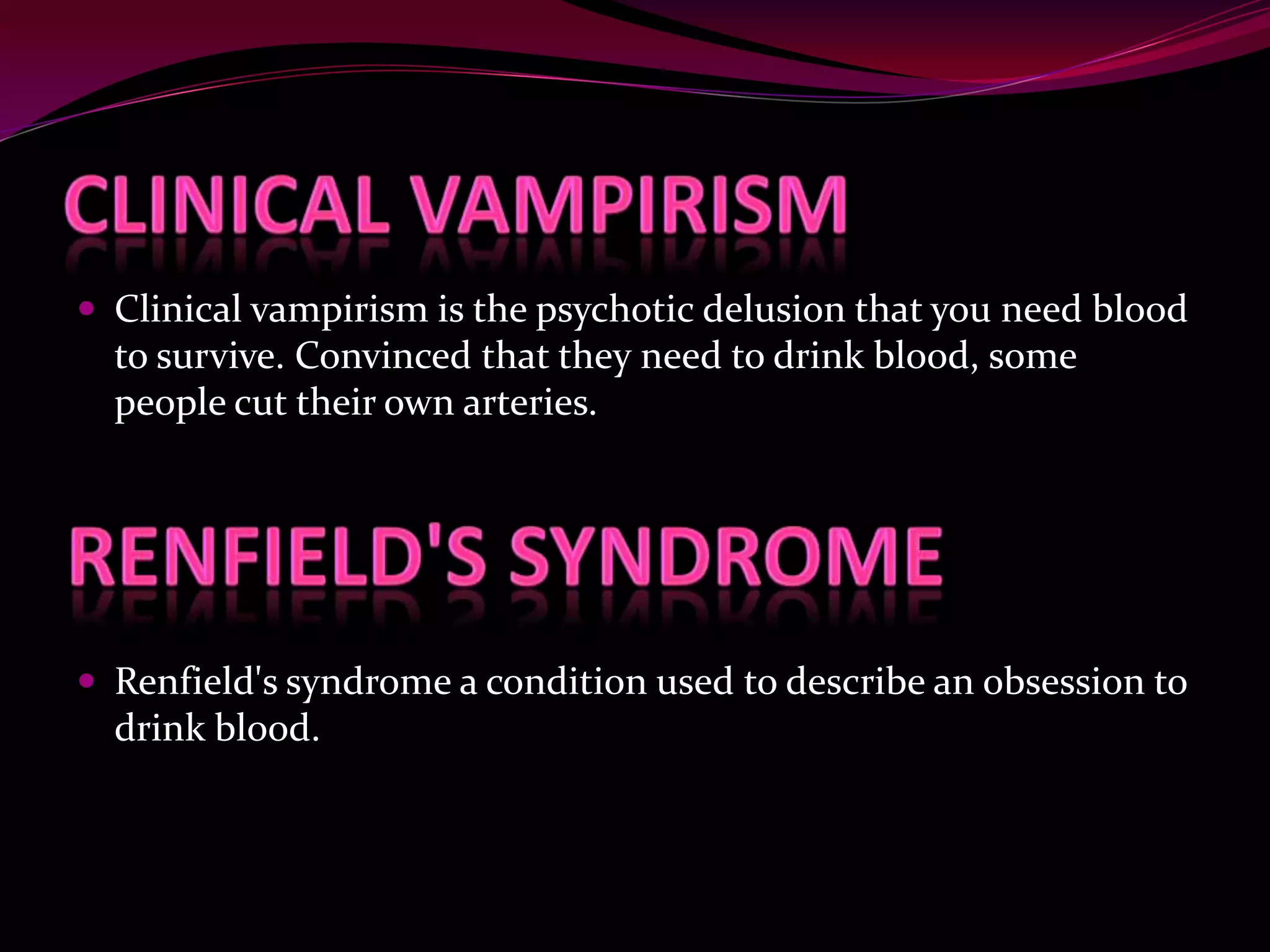 Vampire subculture | PPTX