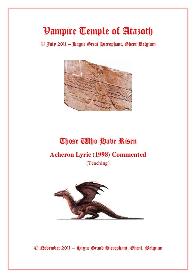 Vampire Temple of Atazoth