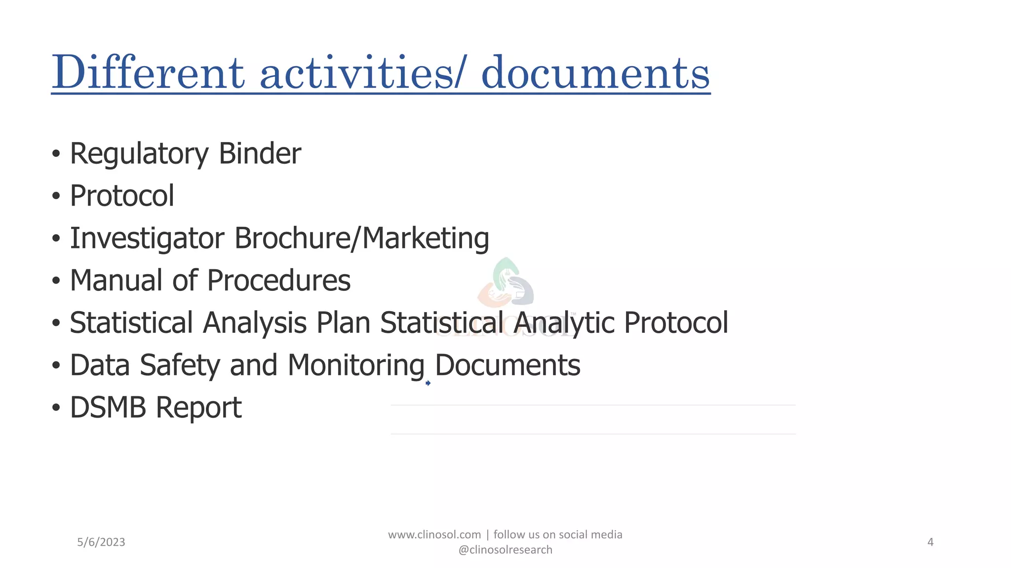 Project Management in Clinical Trails | PPTX