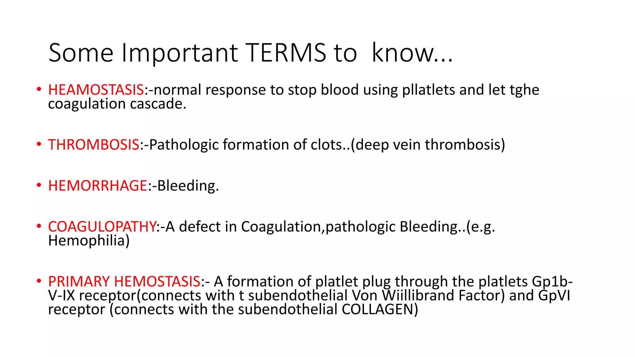 Hemostasis | PPTX