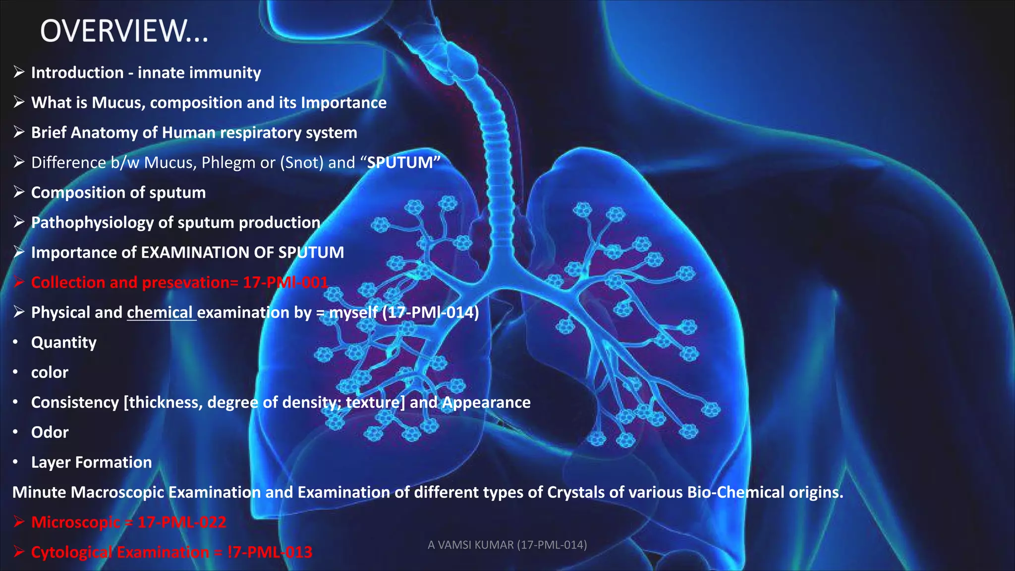 sputum examination | PPT