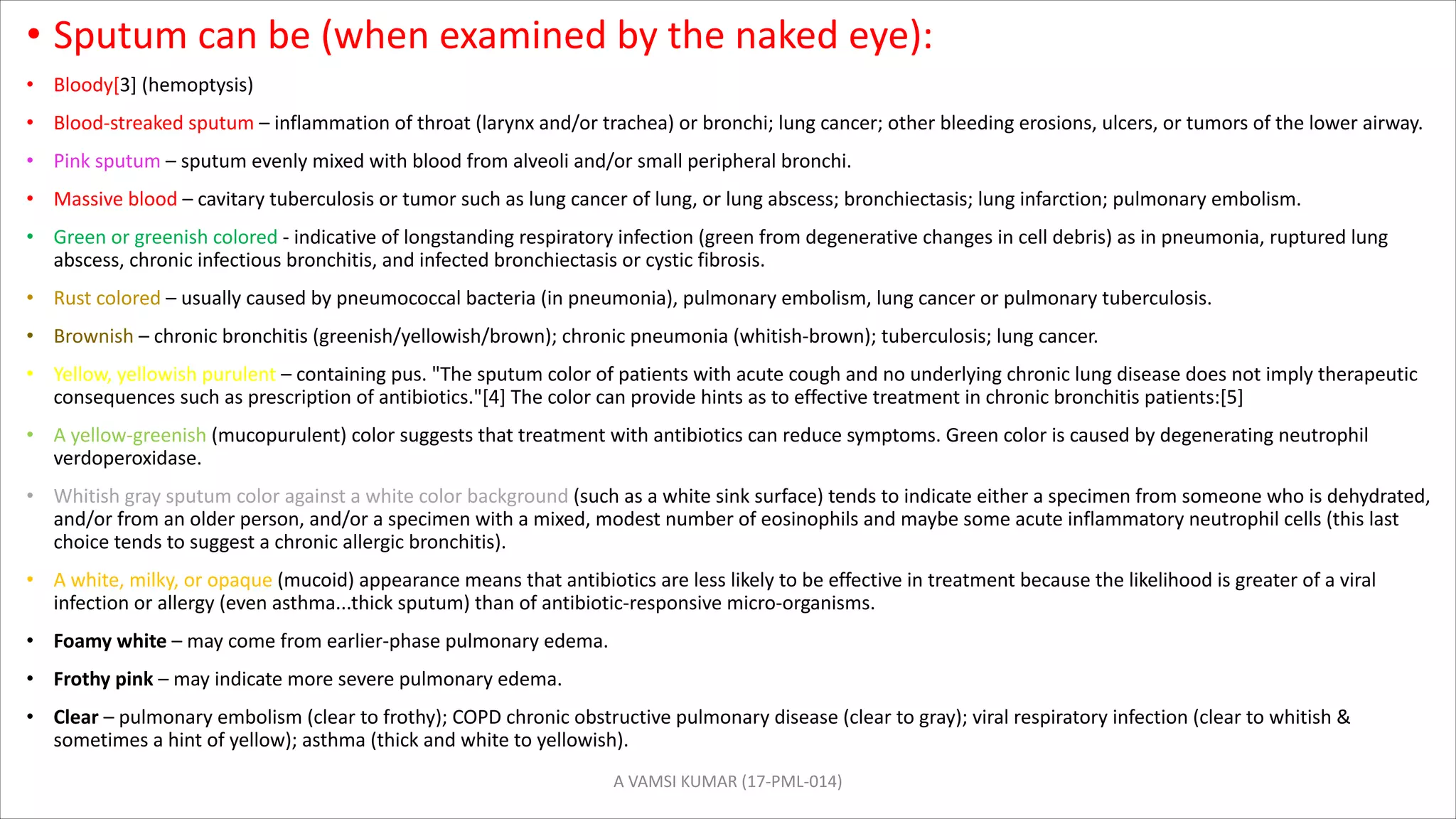 sputum examination | PDF