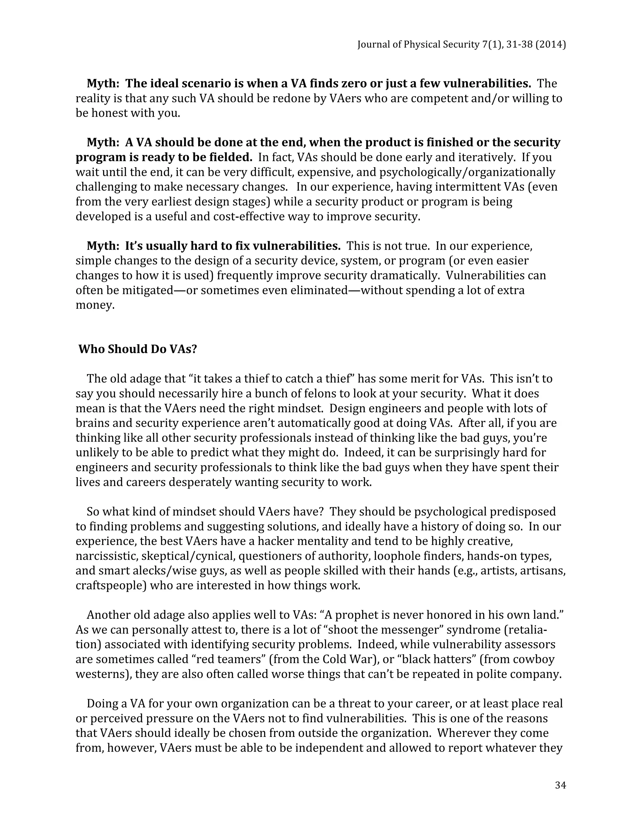 Vulnerability Assessment Myths | PDF