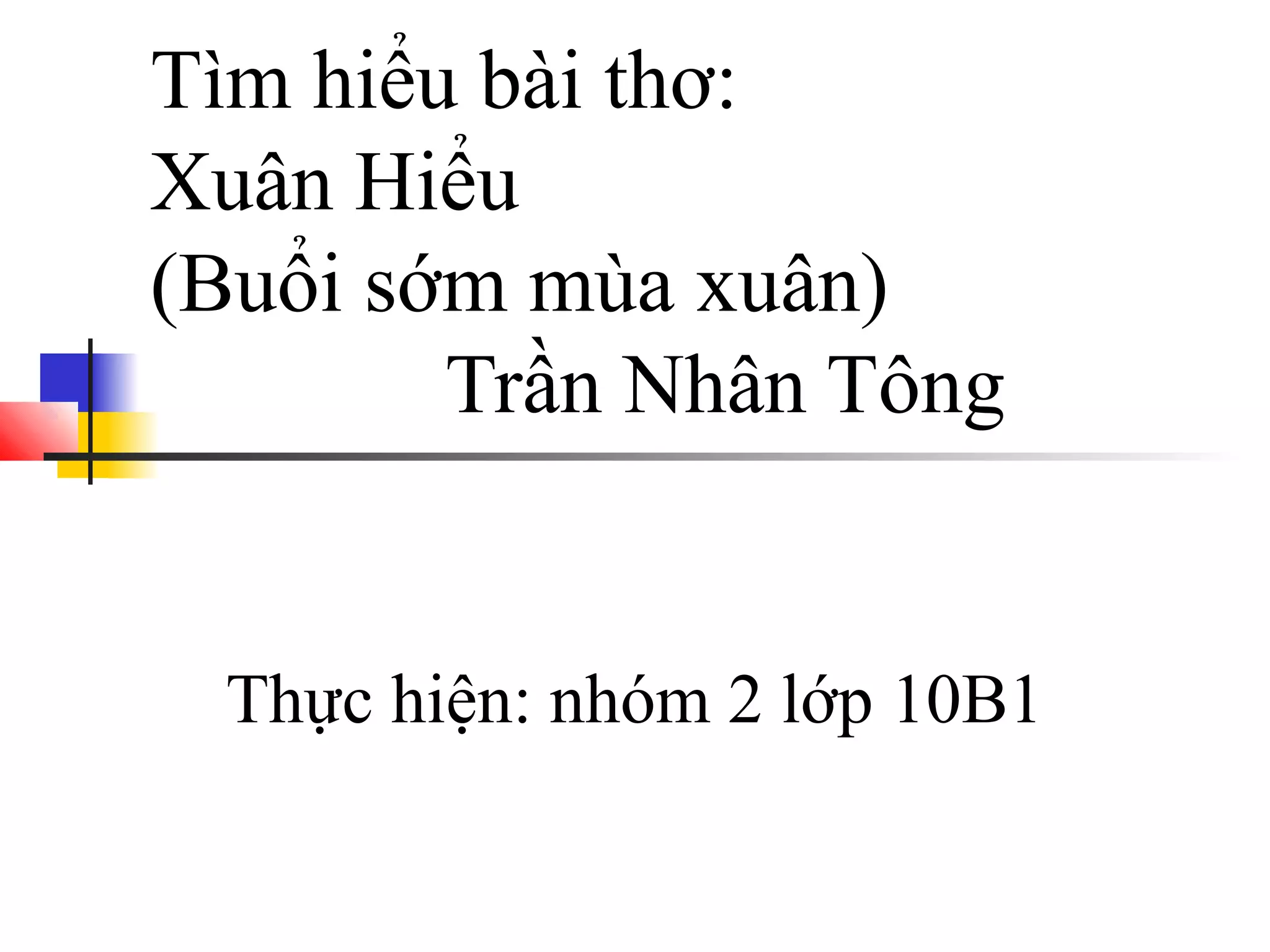 tho tran nhan tong | PPT