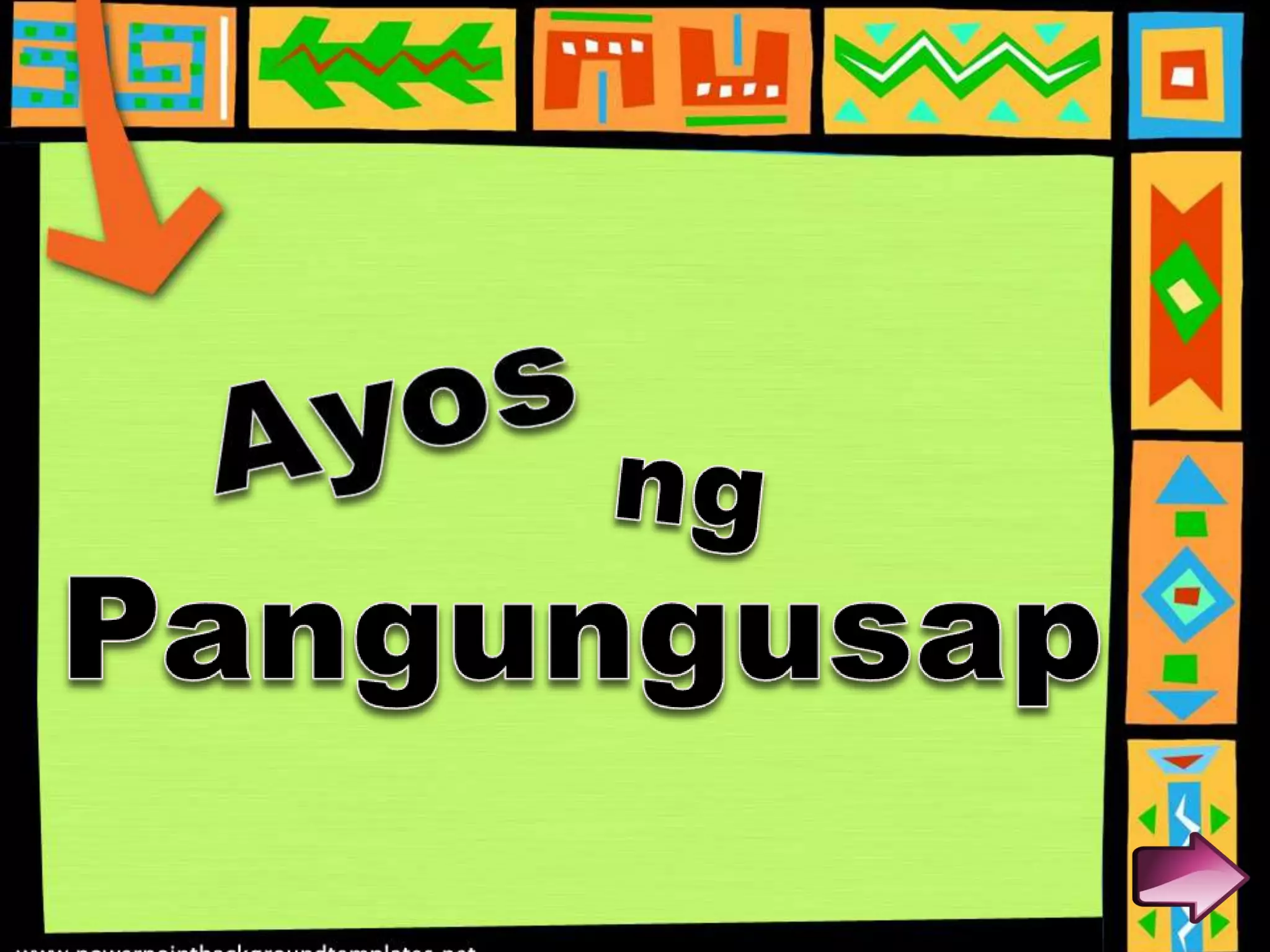 Bahagi, Ayos at Kayarian ng Pangungusap | PPTX