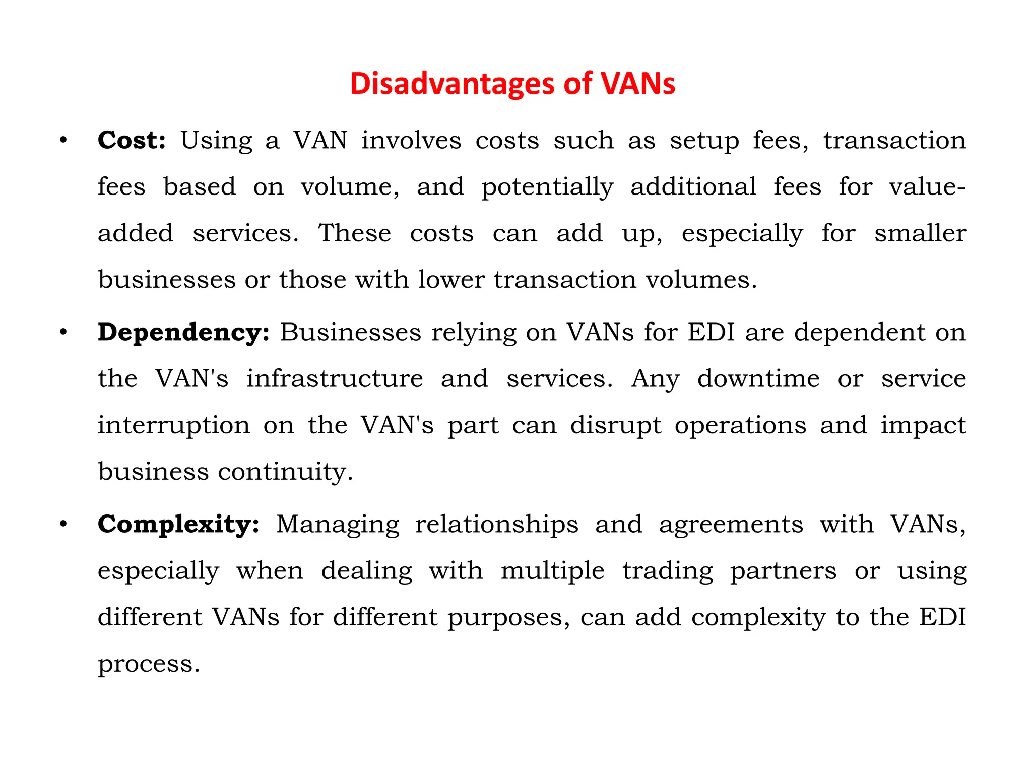 Value Added Network (VAN) - Advantages & Disadvantages.pptx
