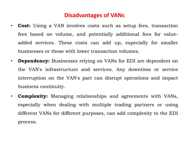 Value Added Network (VAN) - Advantages & Disadvantages.pptx