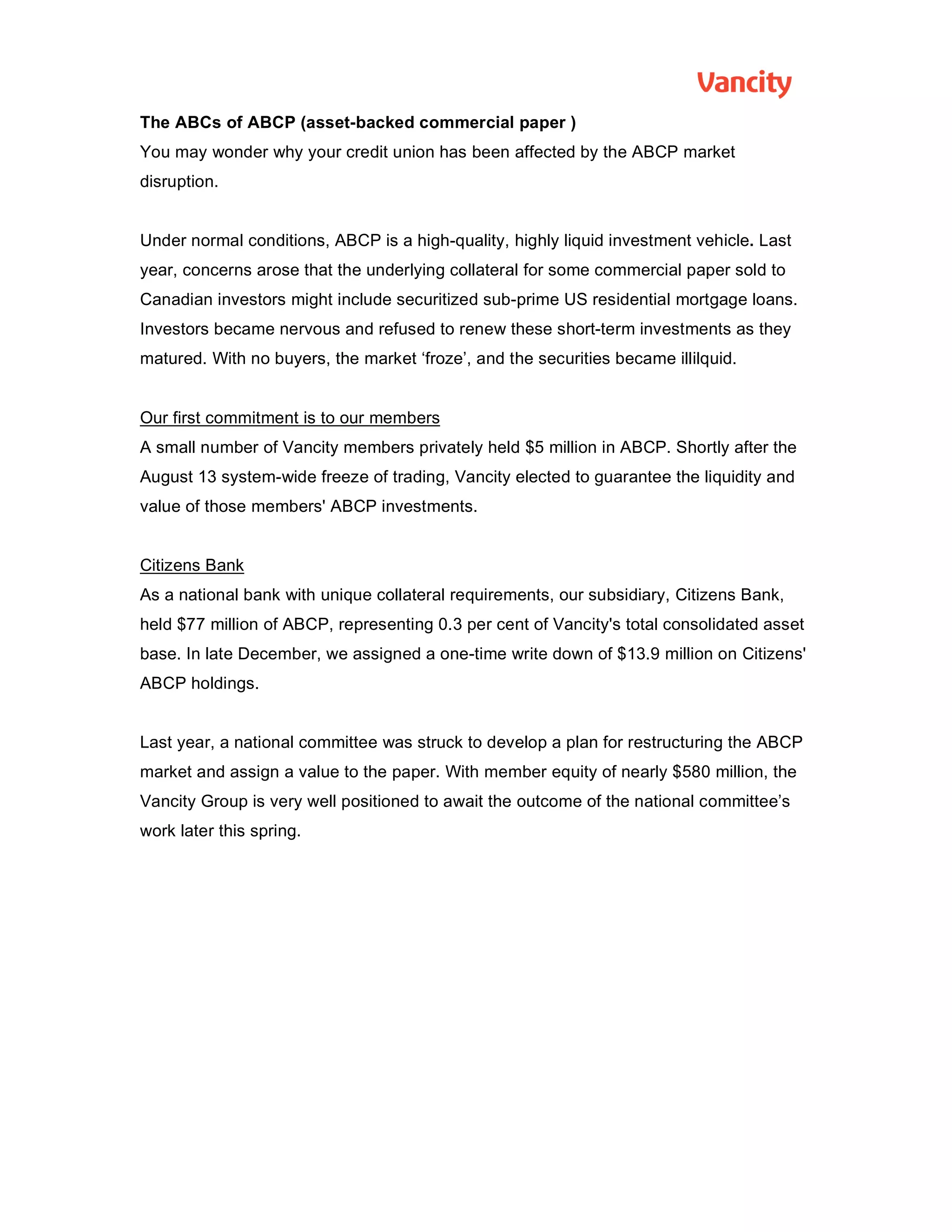 Van City Abcp Release | PDF