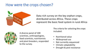 The African Orphan Crops Consortium | PDF