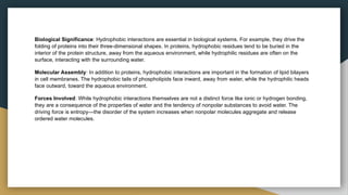 VAN-DER WAALS FORCES AND -HYDROPHOBIC HYDROPHILIC INTERACTION.pptx