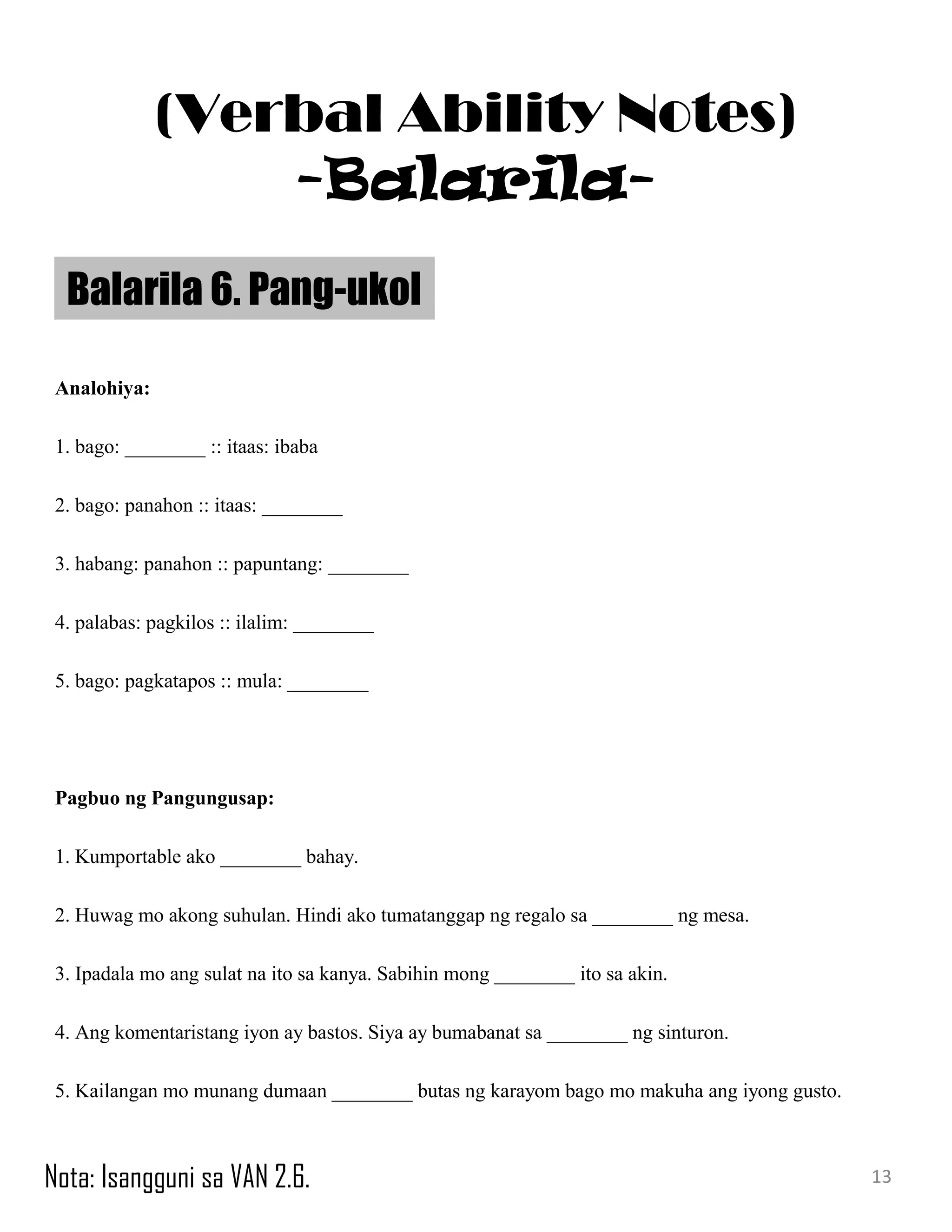 Balarila | PPT