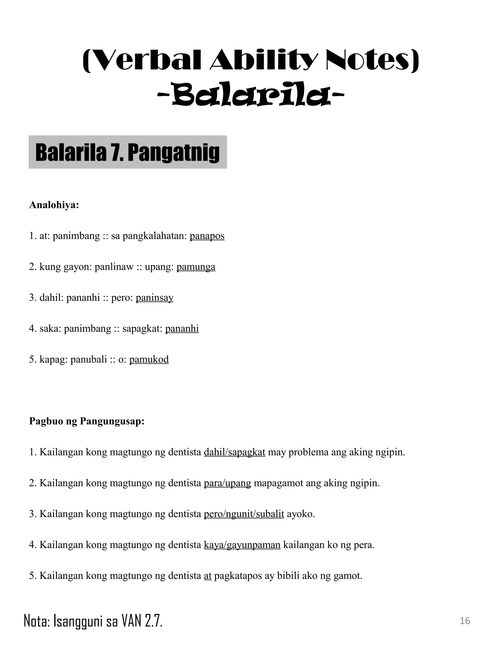 Balarila | PPT