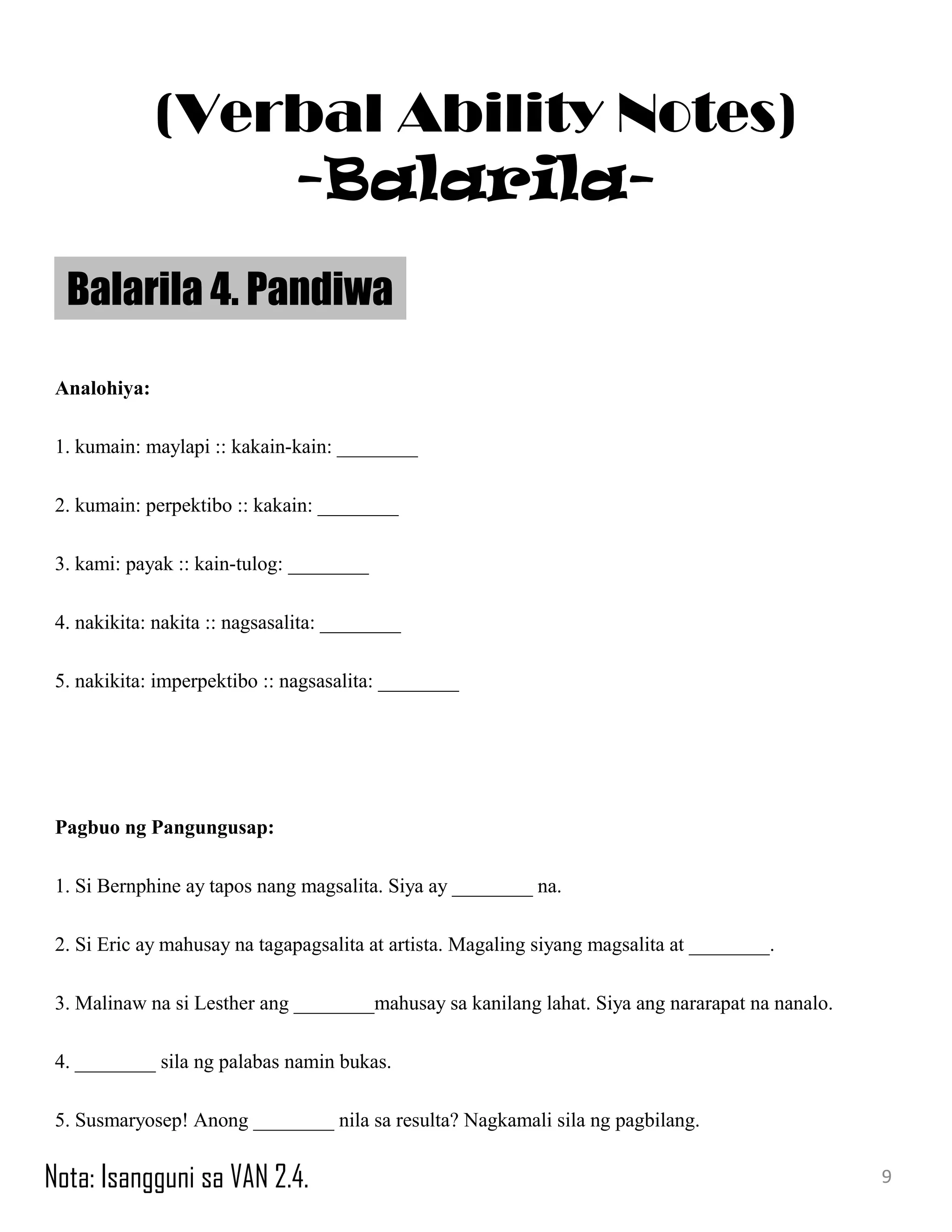 Balarila | PPT