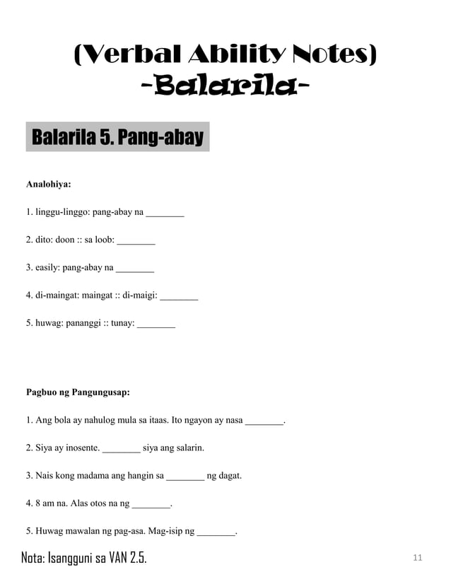 Balarila | PPT