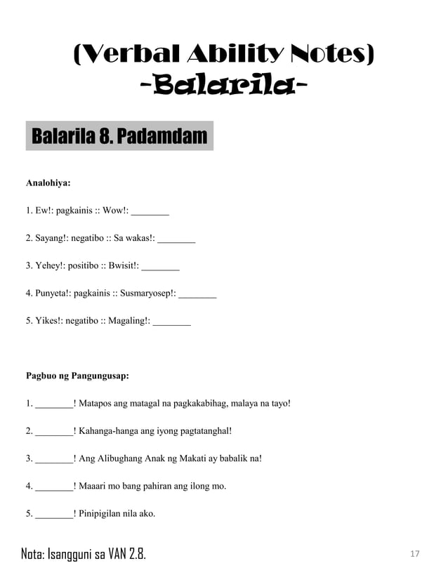 Balarila | PPT